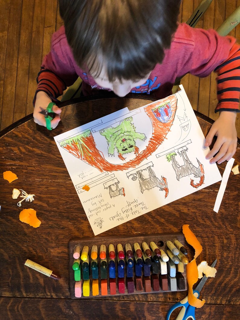 Three Billy Goats Gruff Story-telling Paper-cut - Etsy