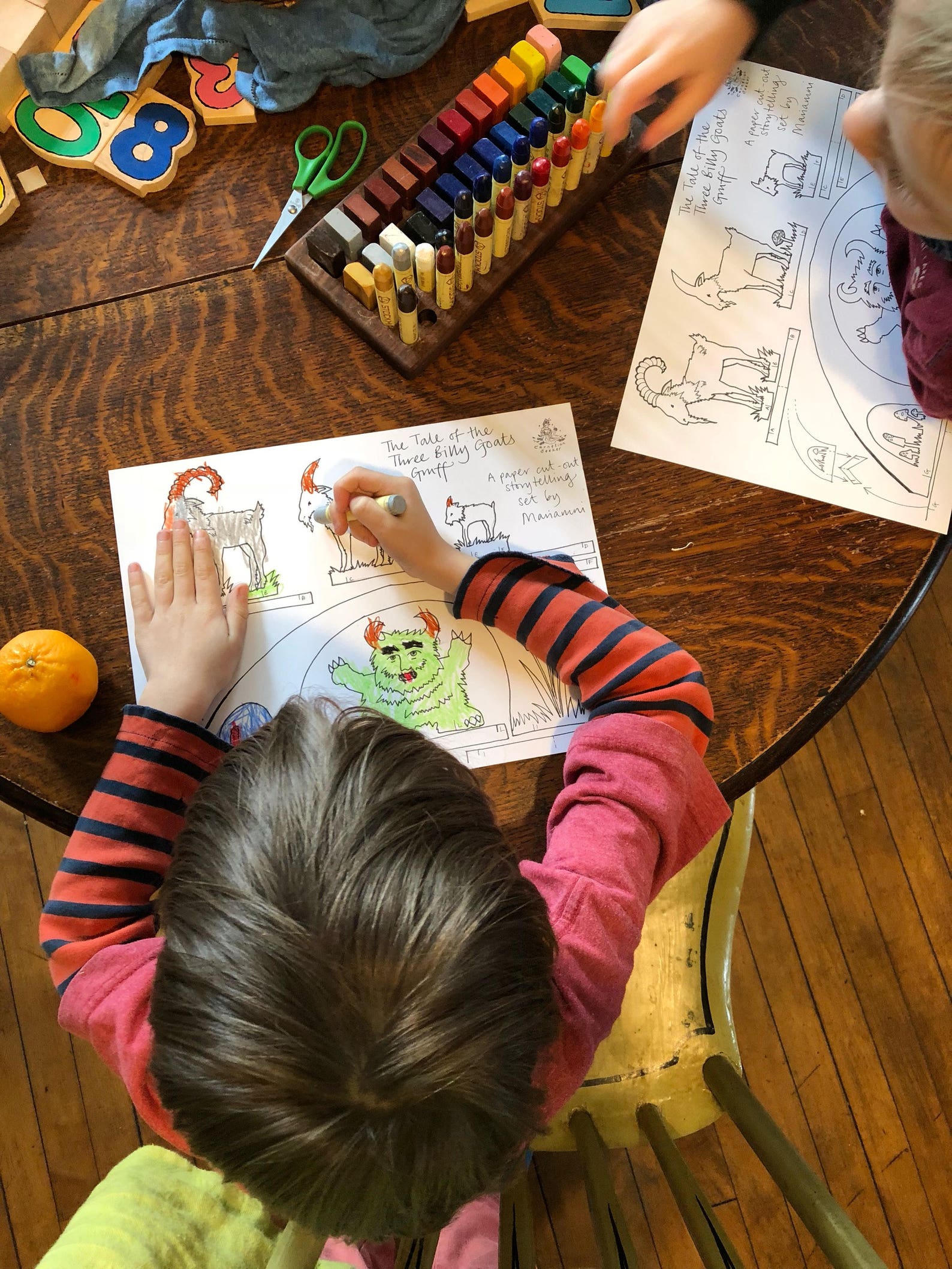 Three Billy Goats Gruff Story-telling Paper-cut - Etsy