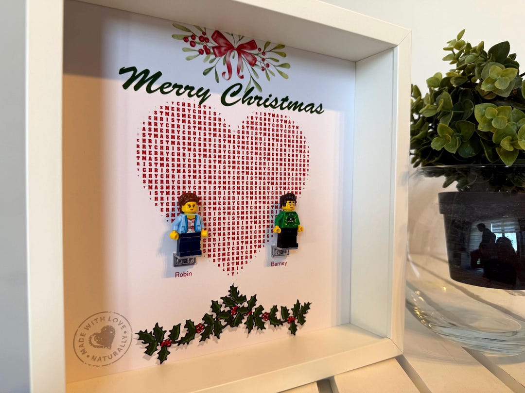 Personalized Christmas Mini Figure Frame, Couple Keepsake Gift ...