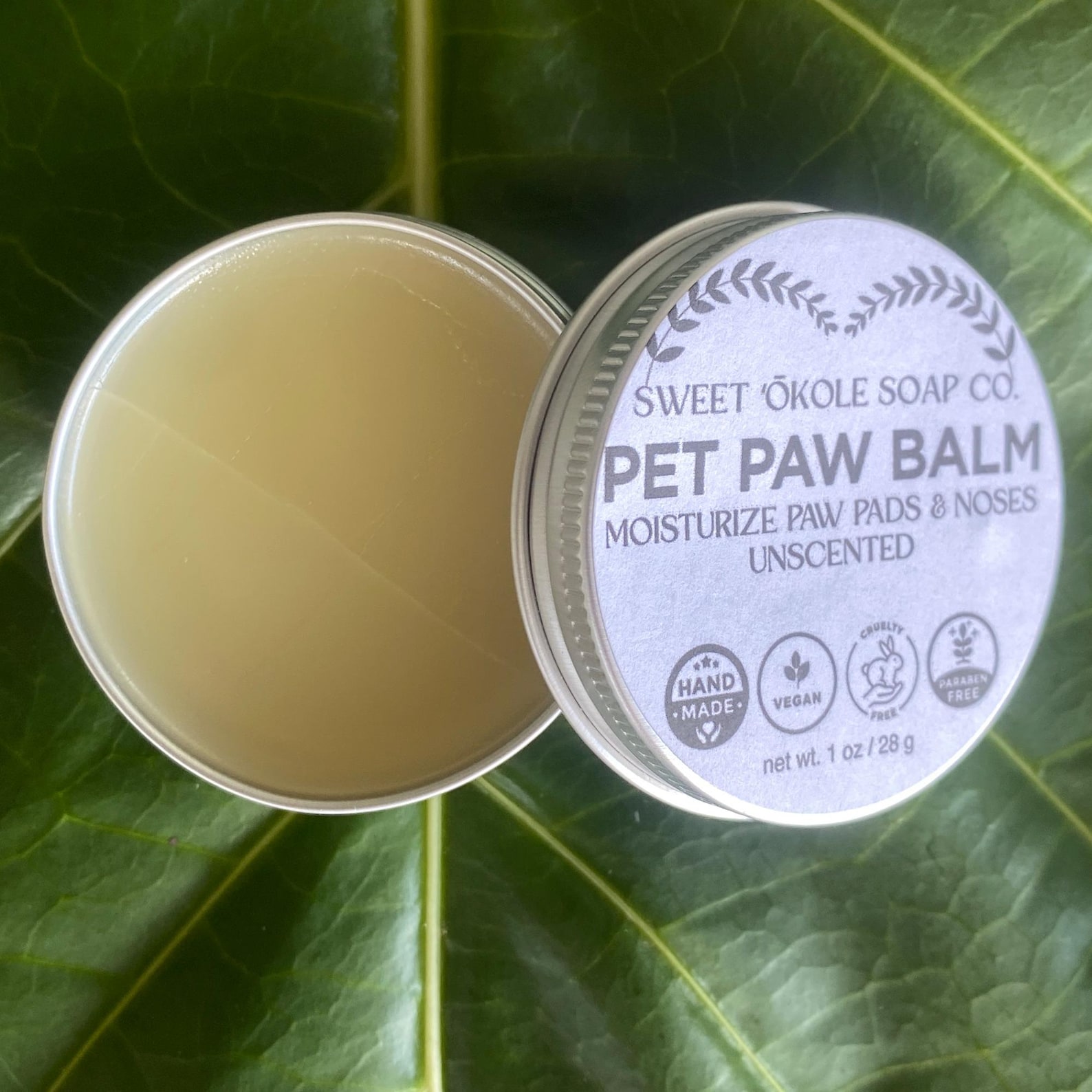 Pet Balm, Moisturizing Paw Salve for Dogs or Cats, Coconut Oil Vegan ...
