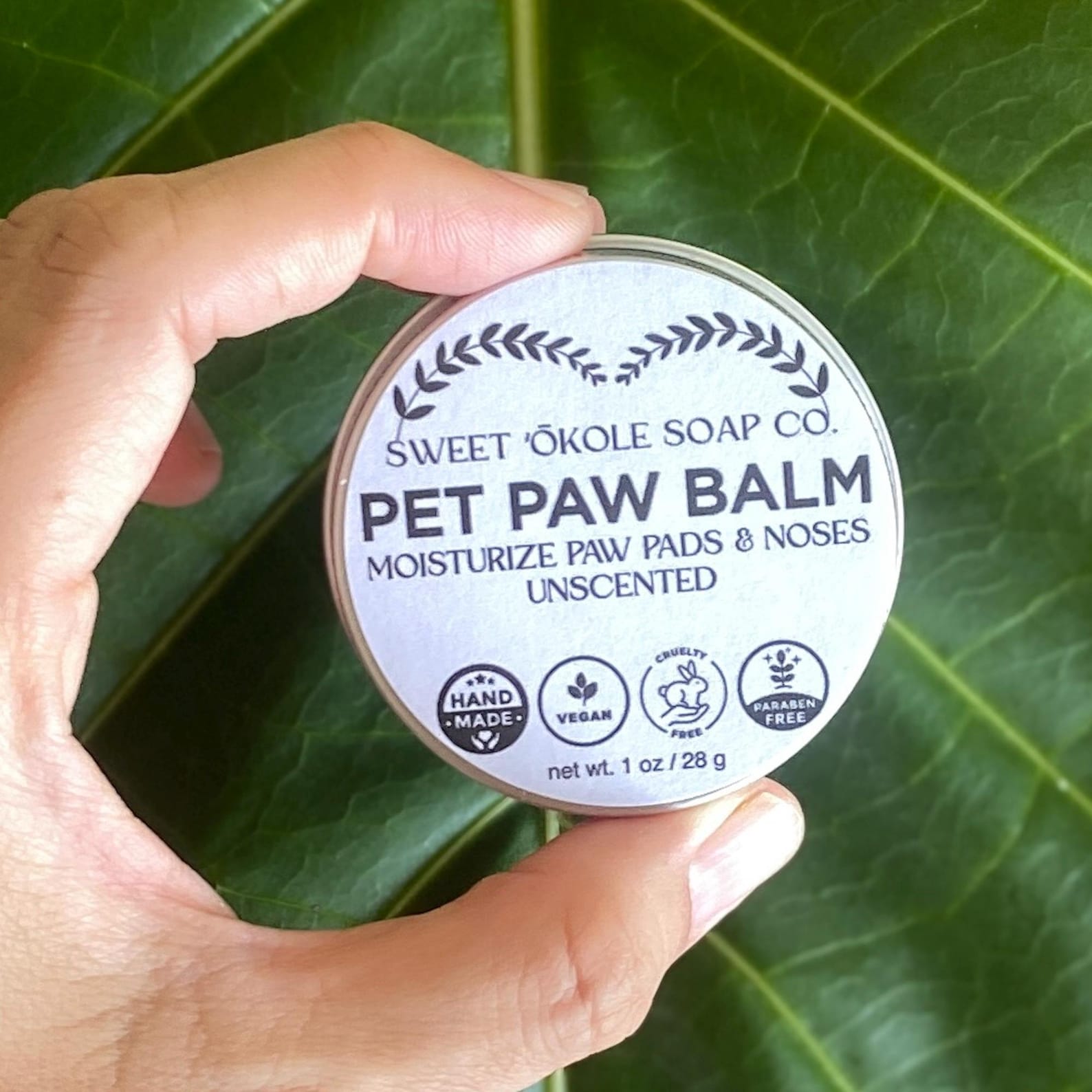 Pet Balm, Moisturizing Paw Salve for Dogs or Cats, Coconut Oil Vegan ...