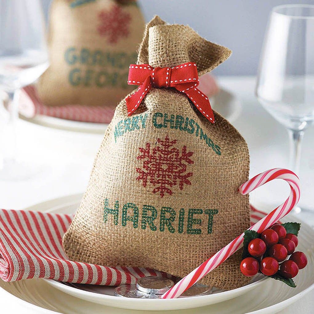 Christmas Mini Sack Small Personalised Christmas Sack - Etsy