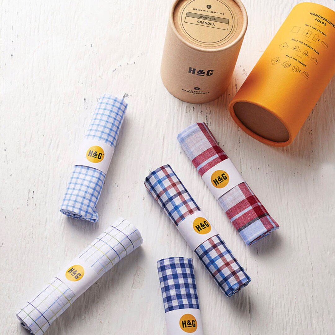 Handkerchief Set - Name Printed on Handkerchief - Hanky Set ...