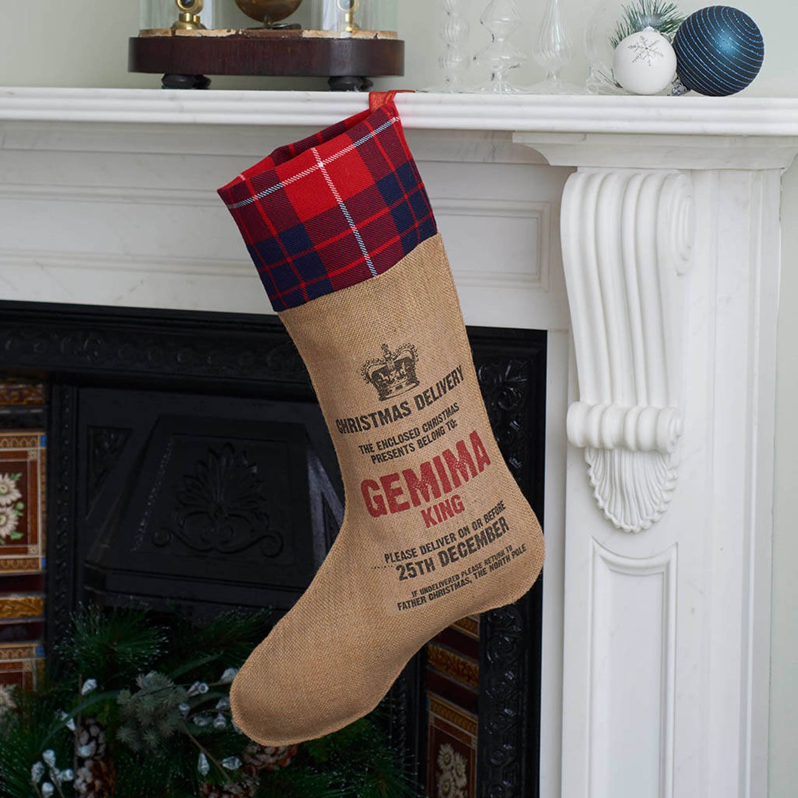 Christmas Stocking Christmas Sack Personalised Stocking - Etsy