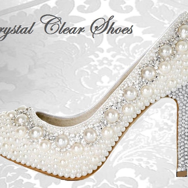 Pearl Bridal Shoes - Etsy