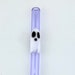 Ghost on Purple GLASS STRAW - Reusable Straws | Glass Straws | Eco ...