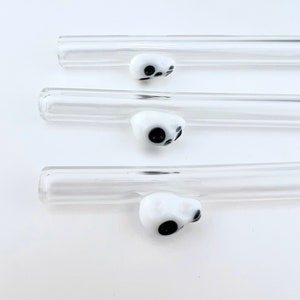Skull GLASS STRAW - Boba Straws | Smoothie Straws | Thin Straws ...