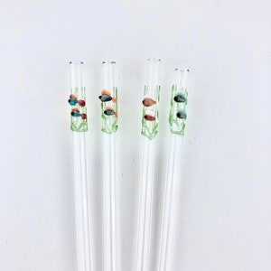 Pack of Fish in Seaweed GLASS STRAWS - Fish Glass Straw Pack | Reusable ...