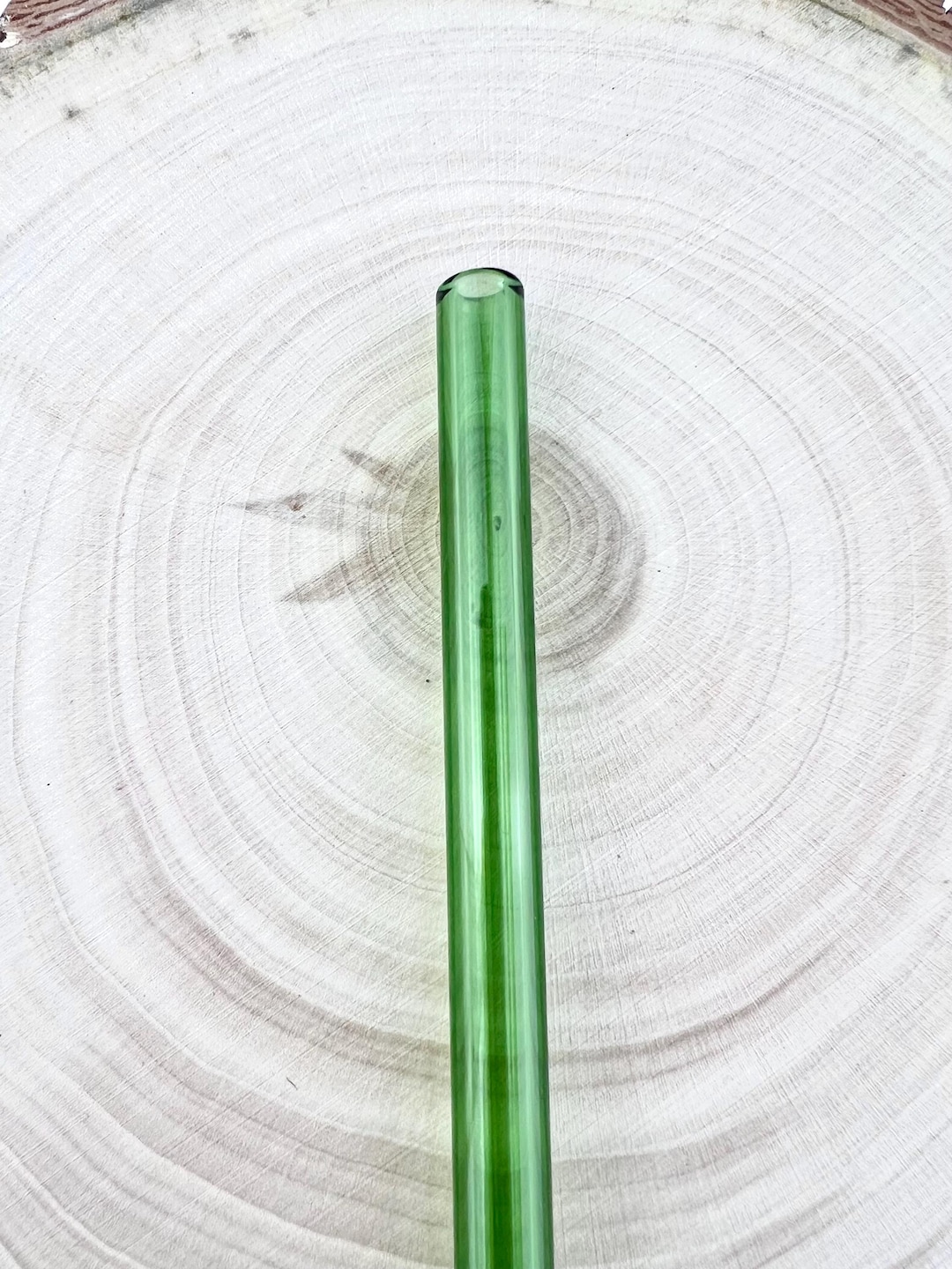 Green Glass Straw: Reusable, Eco-friendly Borosilicate Straw - Etsy