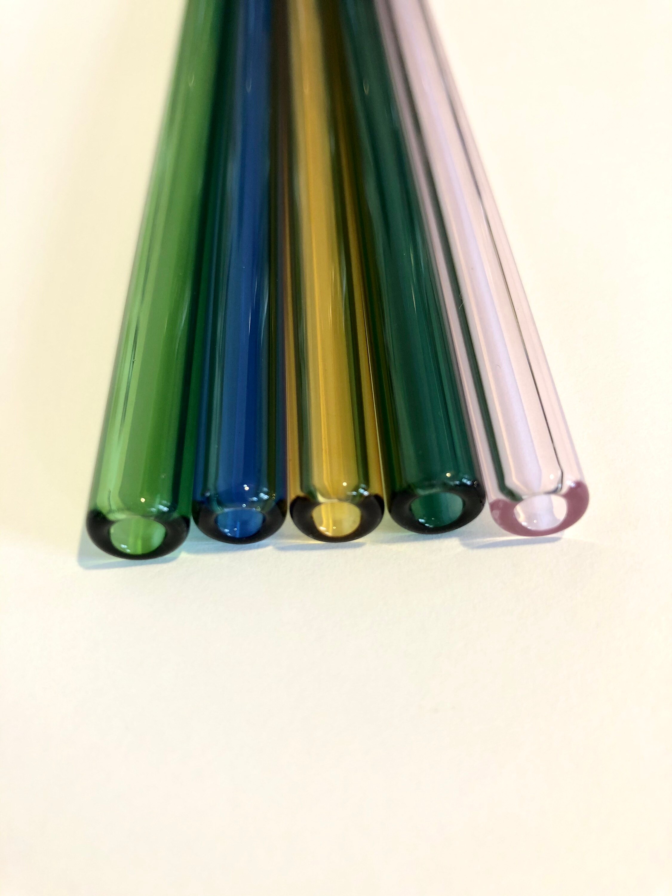 10 Pack Colored GLASS STRAWS | Straw Party Pack | Reusable Straws | Eco ...