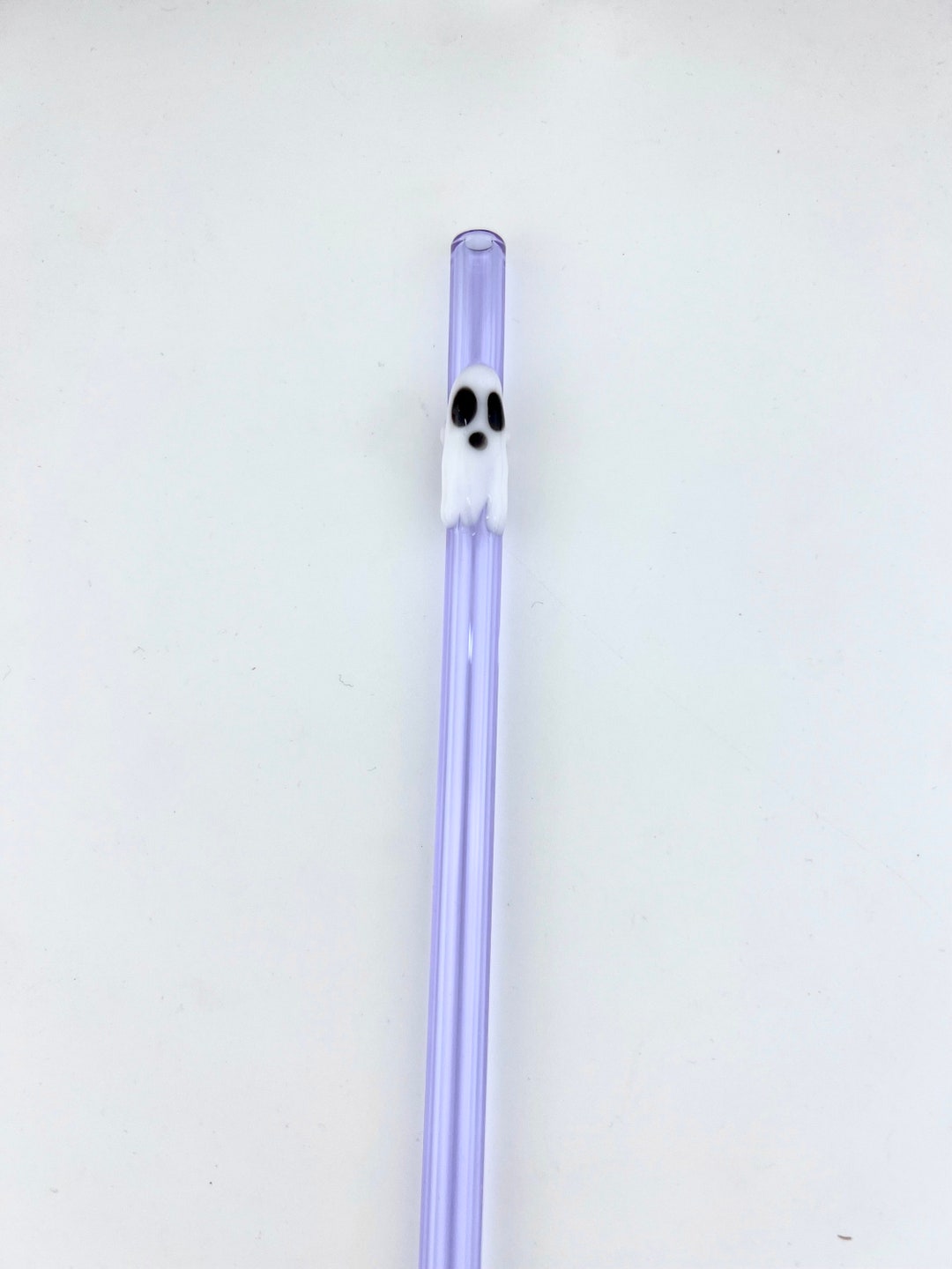 Ghost on Purple GLASS STRAW Reusable Straws Glass Straws Eco Friendly ...