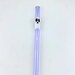 Ghost on Purple GLASS STRAW Reusable Straws Glass Straws Eco Friendly ...