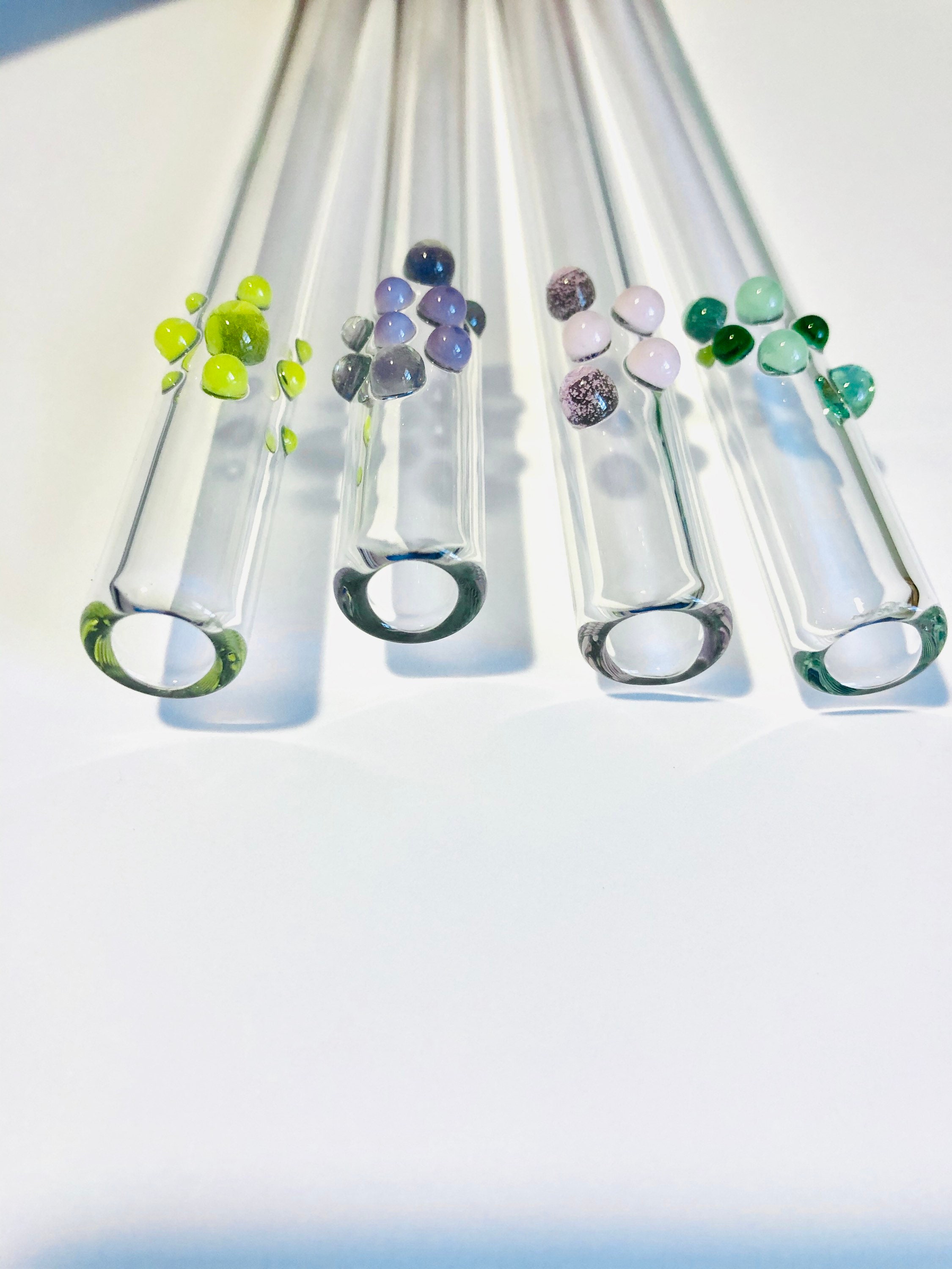 Dot GLASS STRAWS - Reusable Straws | Glass Drinking Straw | Dot Straws ...