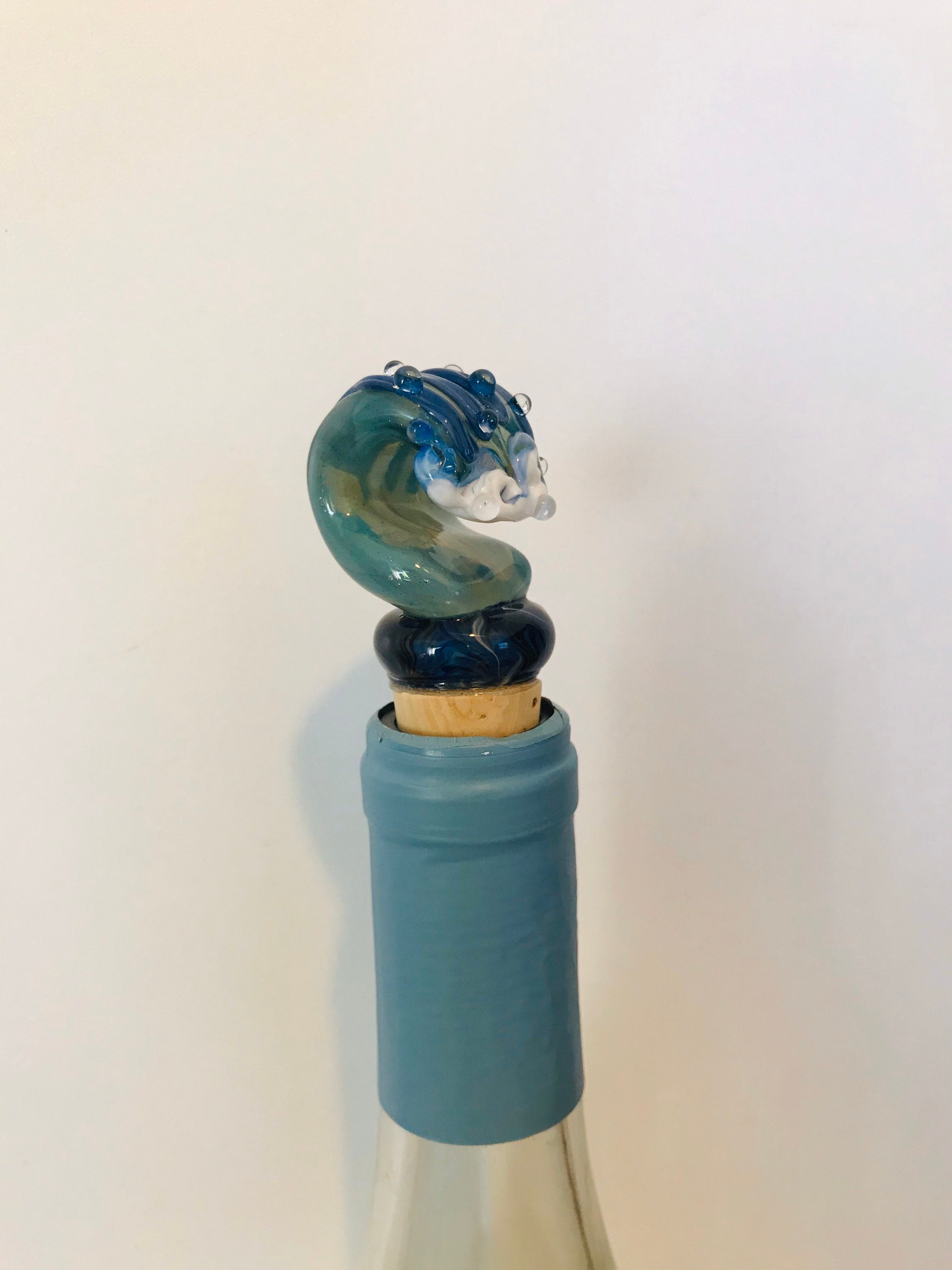 Glass Wave Bottle Stopper | Wine Stopper | Beer Stopper | Wine Gifts ...