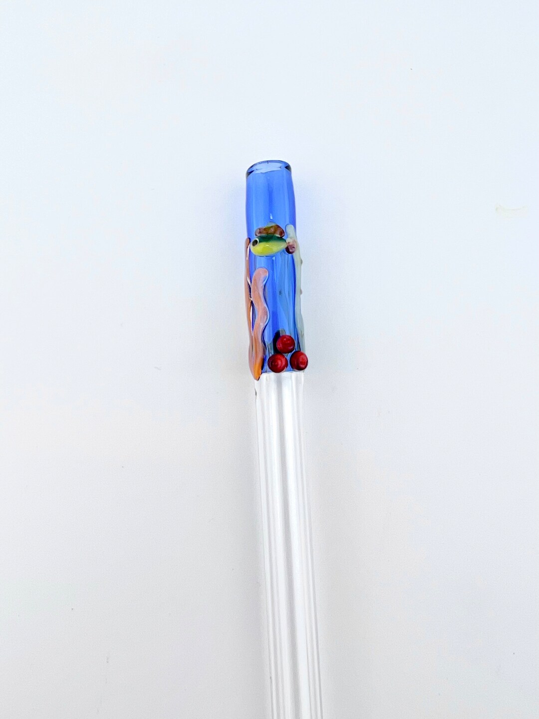 Ocean Scape With Fish GLASS STRAW - Reusable Straws | Glass Straws ...