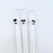 Skull GLASS STRAW Boba Straws Smoothie Straws Thin - Etsy