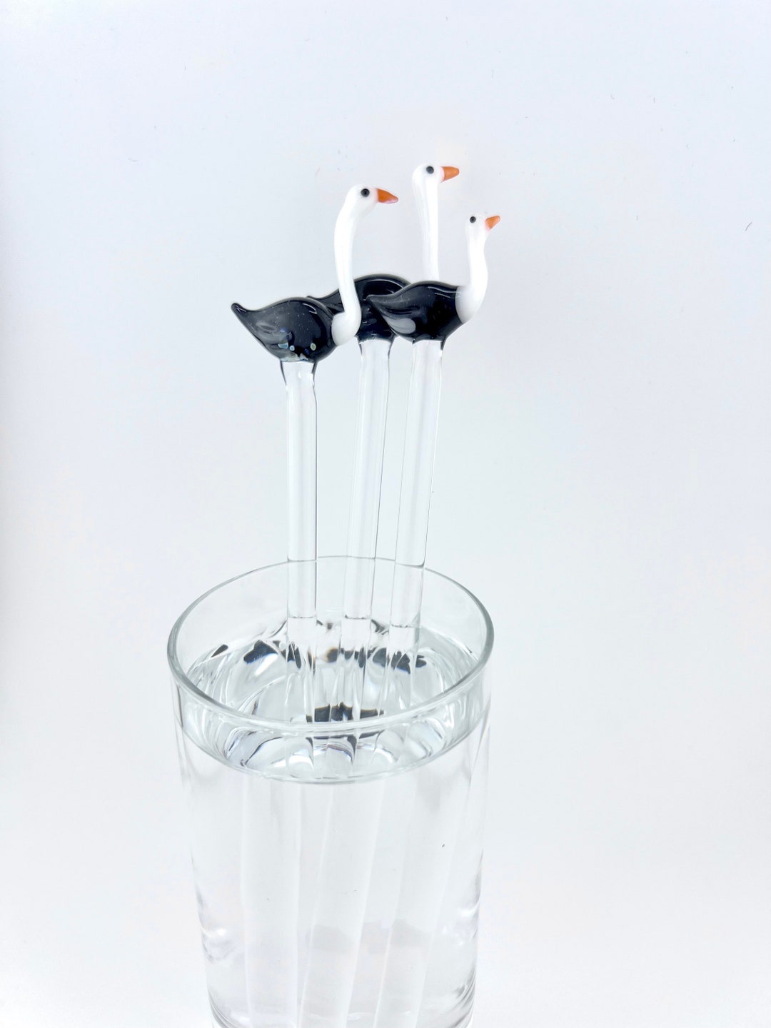 Glass Ostrich Stir Stick - Drink Stirrers | Custom Stir Sticks | Glass ...
