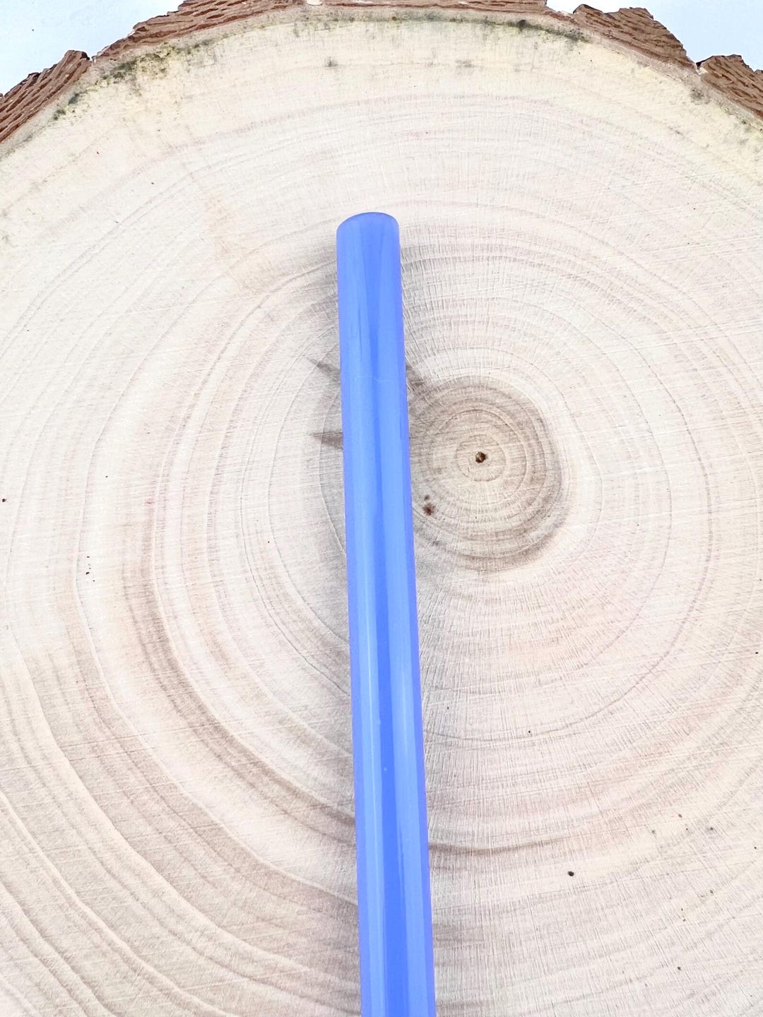 Milky Blue GLASS STRAW | Reusable Straws | Opaque Straws | Blue Straw ...