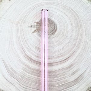 Pink Glass Straw: Reusable, Eco-friendly, Borosilicate - Etsy