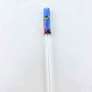 Ocean Scape With Fish GLASS STRAW - Reusable Straws | Glass Straws ...