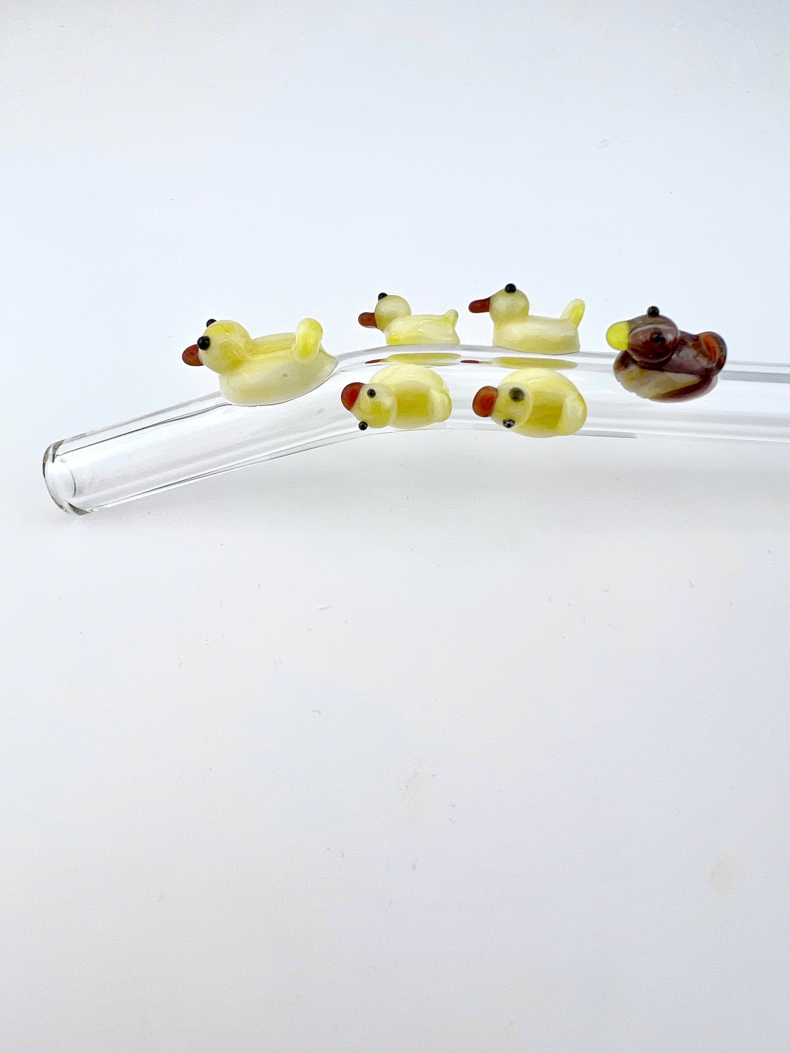 Mama and Baby Ducks Glass Straw: Custom Reusable Straw - Etsy