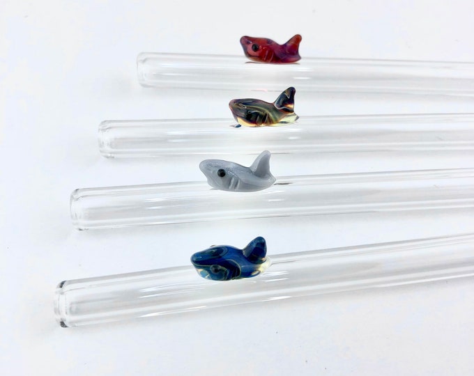 Double Mushroom GLASS STRAW Boba Straws Smoothie Straws Thin Straws ...