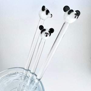 Glass Panda Stir Stick - Drink Stirrers | Custom Stir Sticks | Glass ...