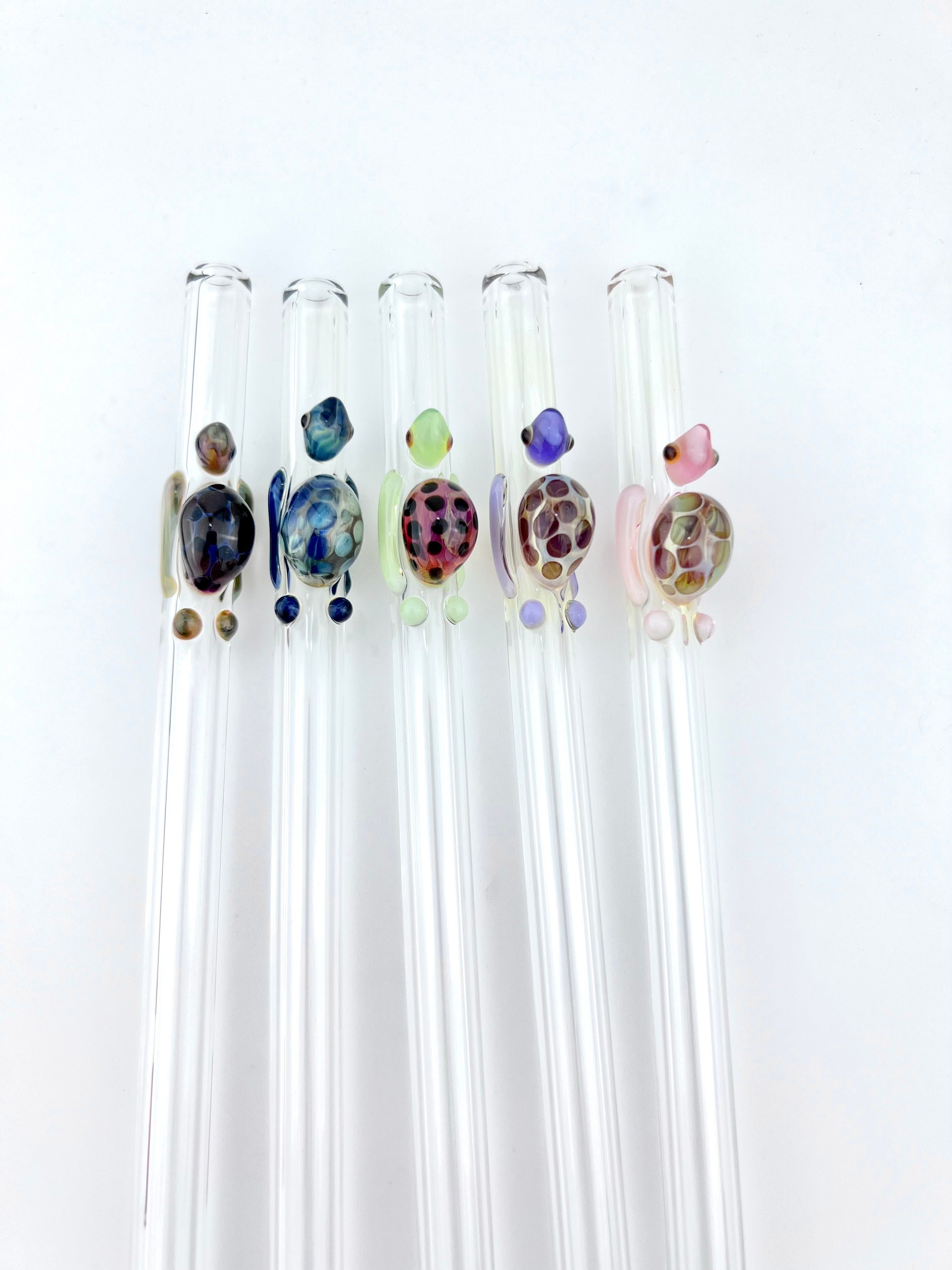 1 Turtle GLASS STRAW - Reusable Straws | Glass Straws | Eco Friendly ...