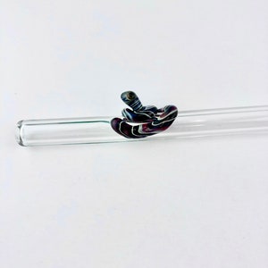 Snake GLASS STRAW Reusable Straws Glass Straws Snake Straws Unique ...
