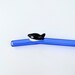 ORCA on Light Blue GLASS STRAW Reusable Straws Glass Straws Eco Straws ...