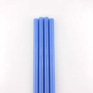 Milky Blue GLASS STRAW | Reusable Straws | Opaque Straws | Blue Straw ...
