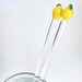 Handmade Glass Lemon Stir Stick: Custom Cocktail Swizzle Stick - Etsy
