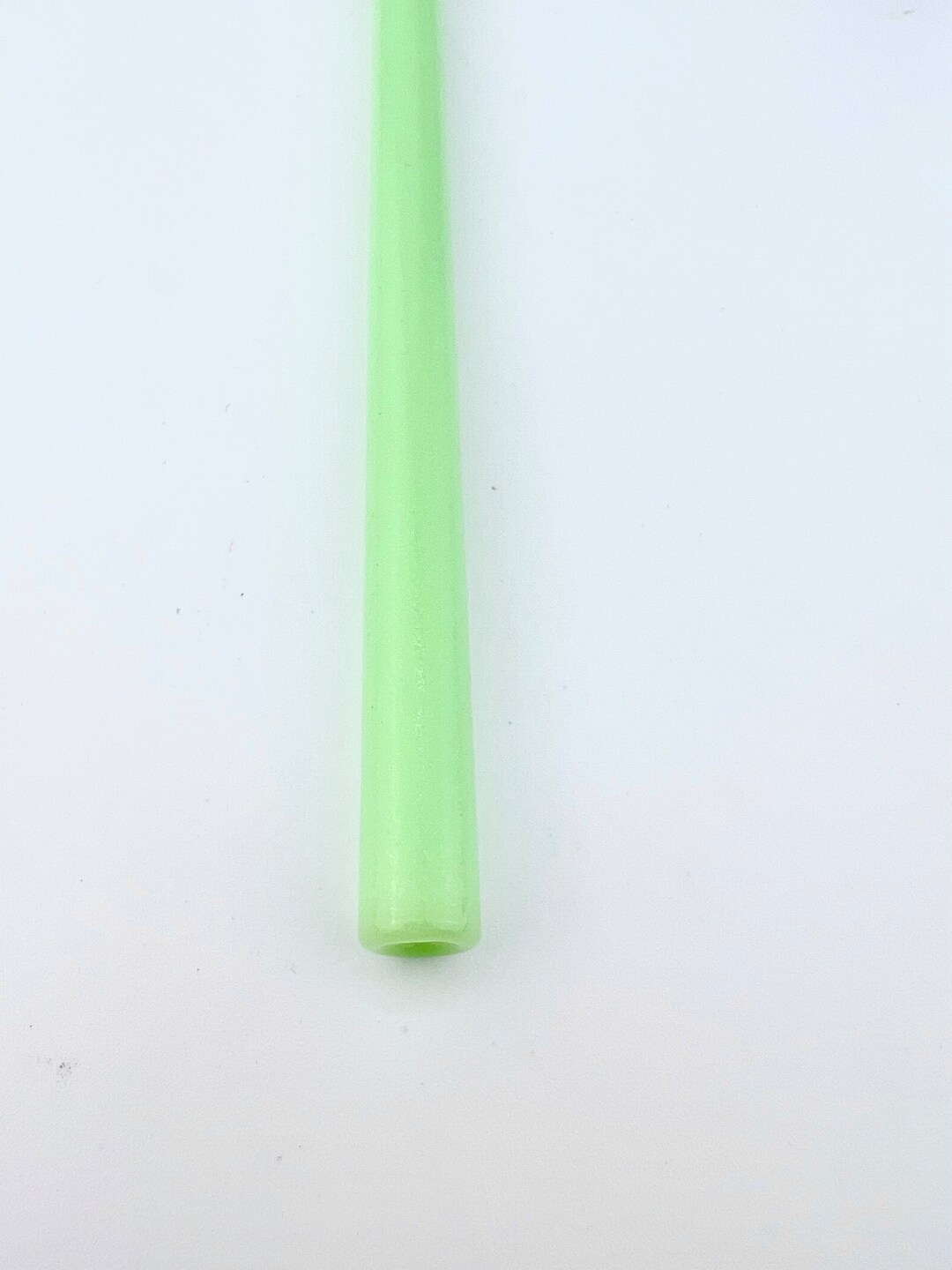 Milky Green GLASS STRAW Reusable Straws Opaque Straws Green Straw Eco ...