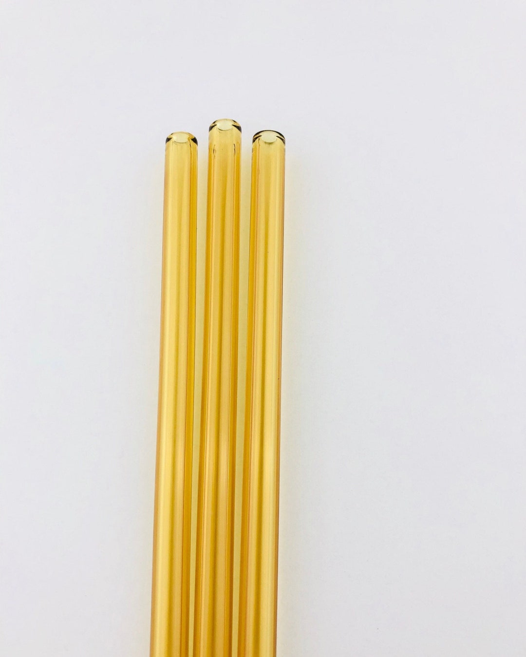 Yellow GLASS STRAW Yellow Straws Reusable Straws Eco Friendly Straws ...