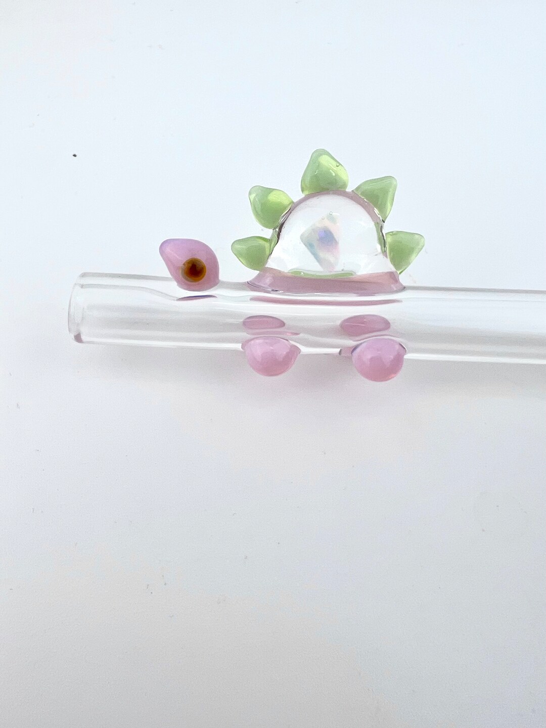 Opal Dinosaur GLASS STRAW - Boba Straws | Reusable Straws | Smoothie ...