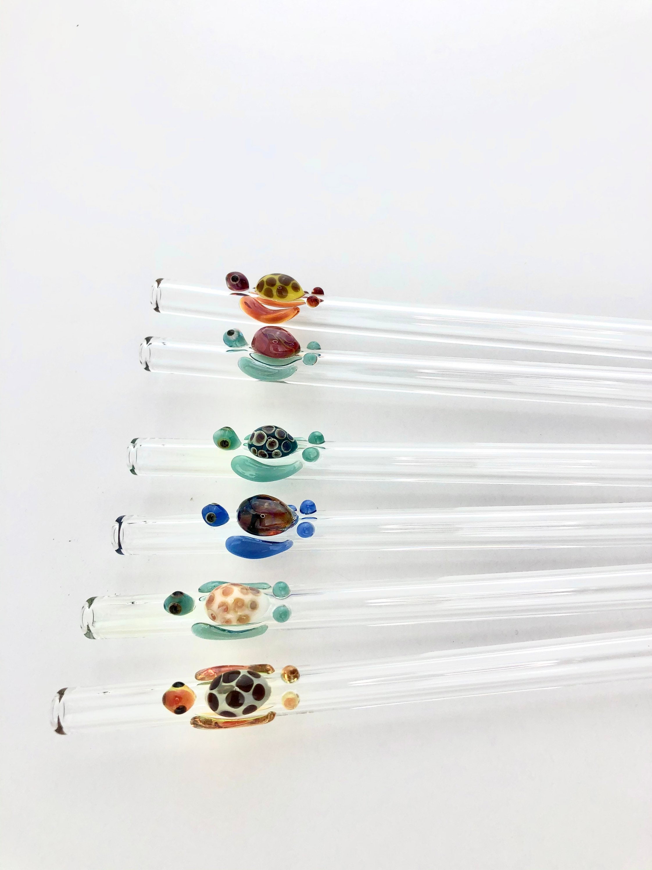 Regular TURTLE GLASS STRAW - Reusable Straws | Glass Straws | Eco ...