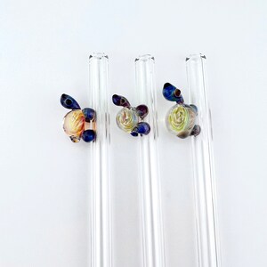 Pack of Marble Turtle GLASS STRAWS - Marble Glass Straw Pack | Reusable ...