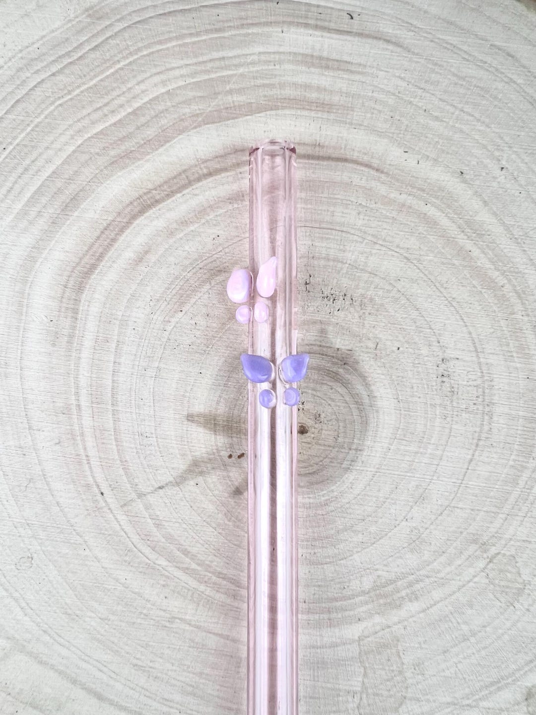 Butterfly on Pink GLASS STRAW - Custom Straws | Reusable Straws | Glass ...