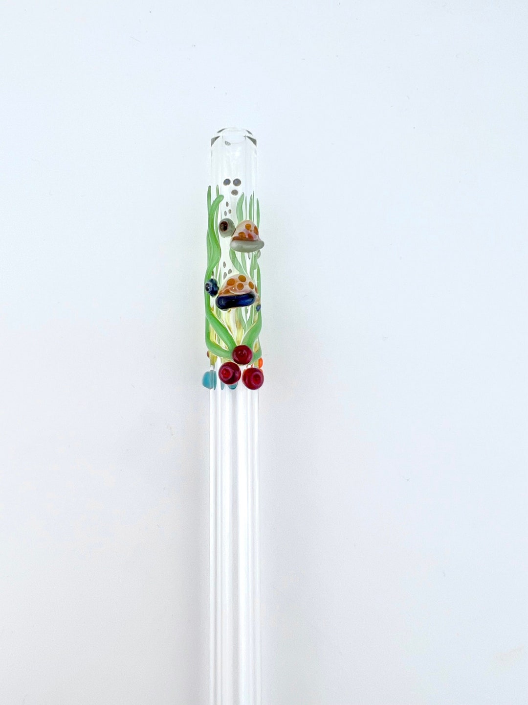 Turtle in Ocean GLASS STRAW - Reusable Straws | Glass Straws | Turtle ...