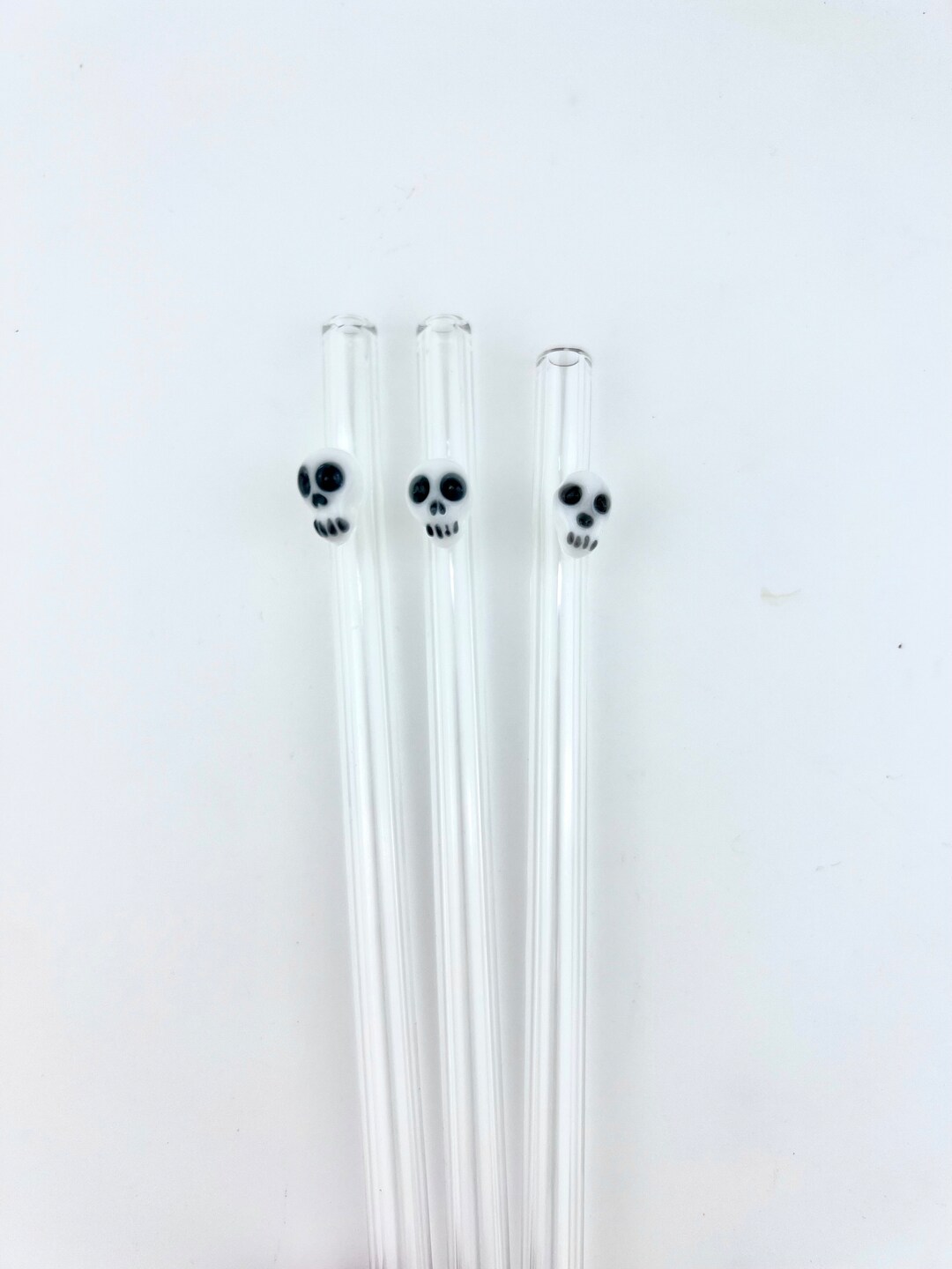 Skull GLASS STRAW - Boba Straws | Smoothie Straws | Thin Straws ...