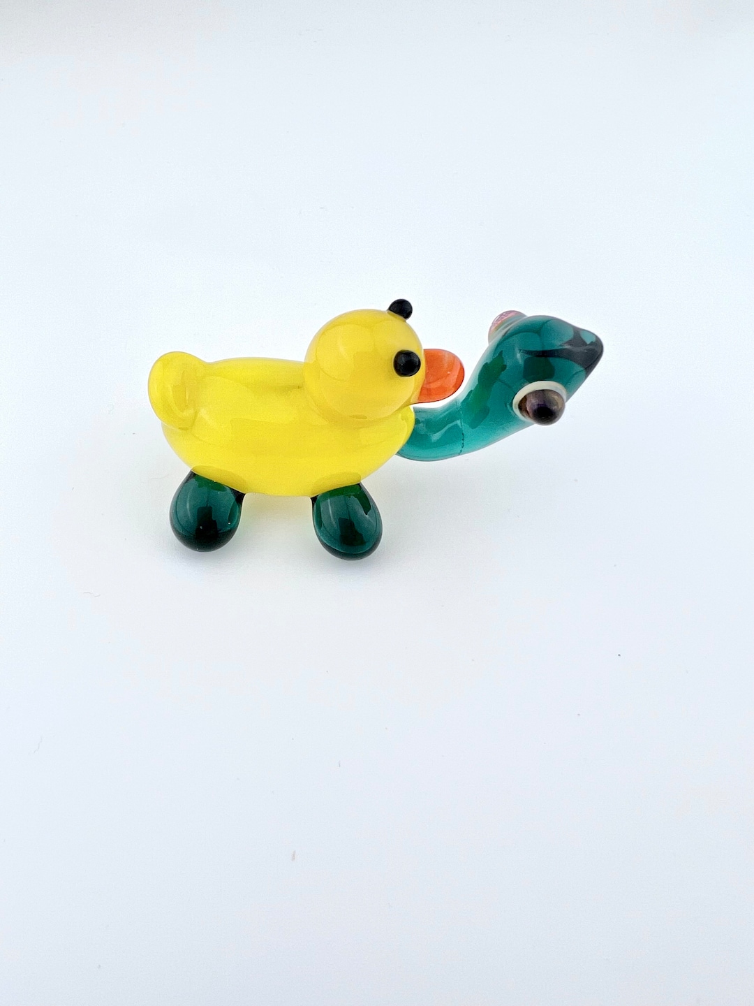 Glass Rubber Duck Turtle Sculpture - Made to Order Glass Sculptures ...