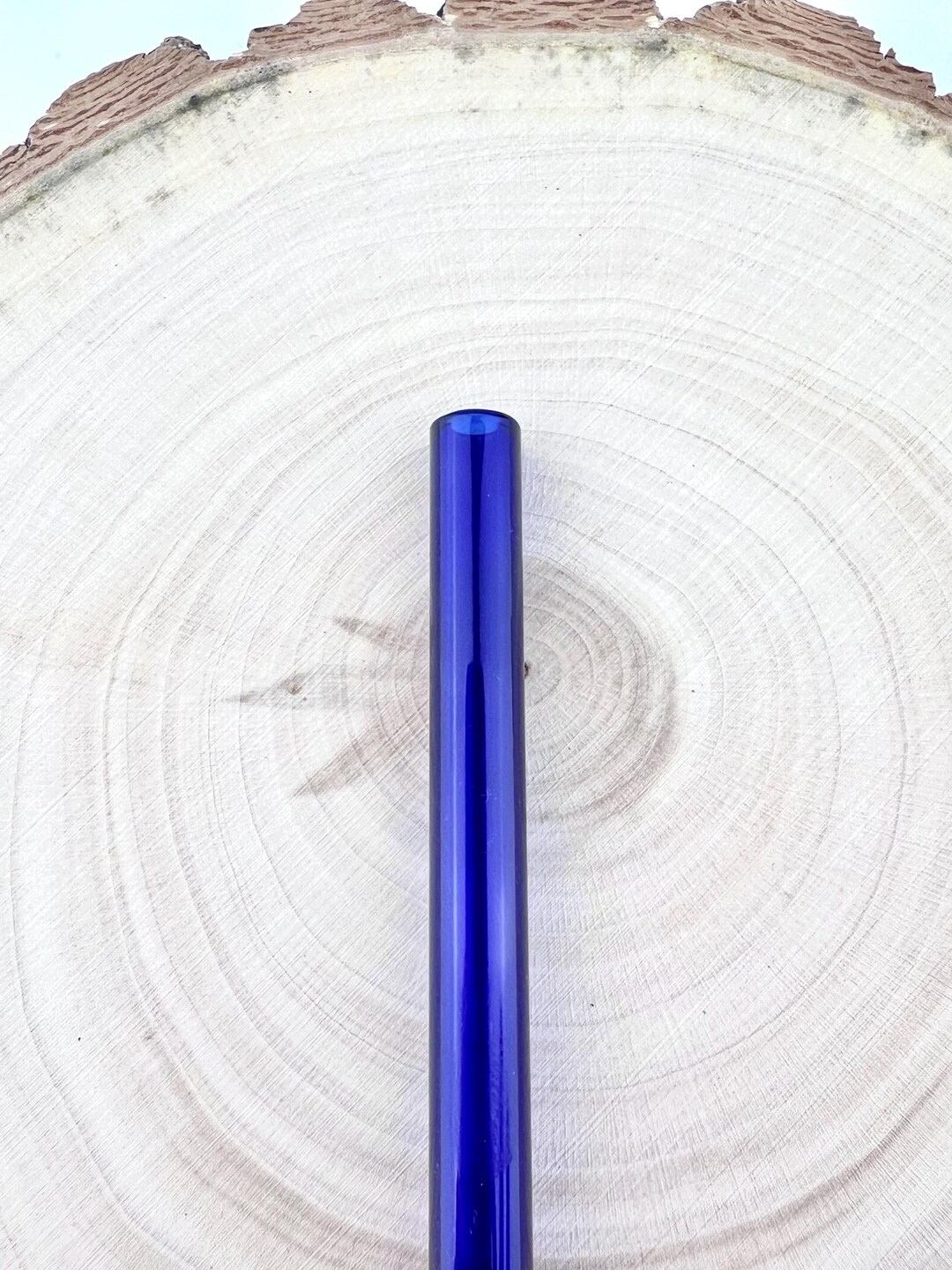Blue Glass Straw: Reusable, Eco Friendly, Cocktail Straw - Etsy