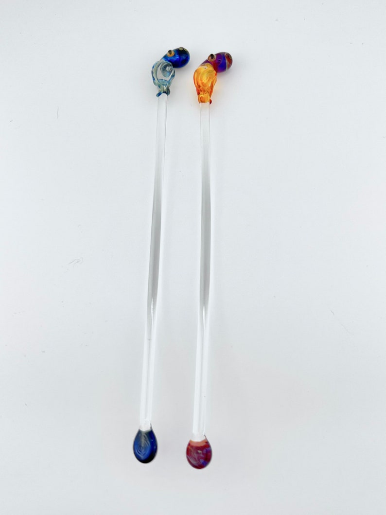 Glass Octopus Stir Stick Drink Stirrers Custom Stir Sticks - Etsy