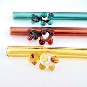 Opal Gummy Bear Colored GLASS STRAW - Custom Straws | Reusable Straws ...
