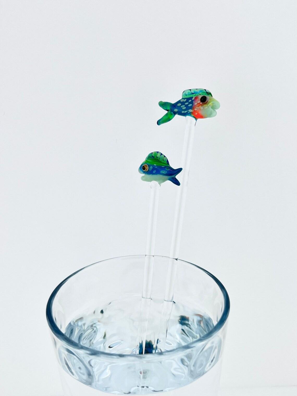 Glass Fish Stir Stick Drink Stirrers Custom Stir Sticks | Etsy