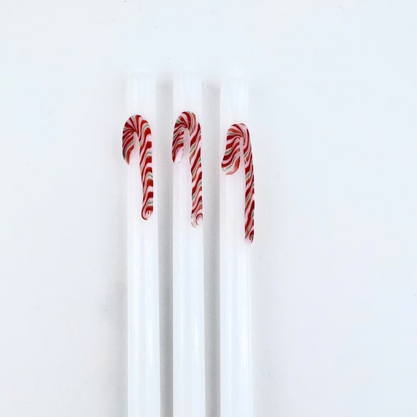 Glass Candy Canes Straw - Etsy