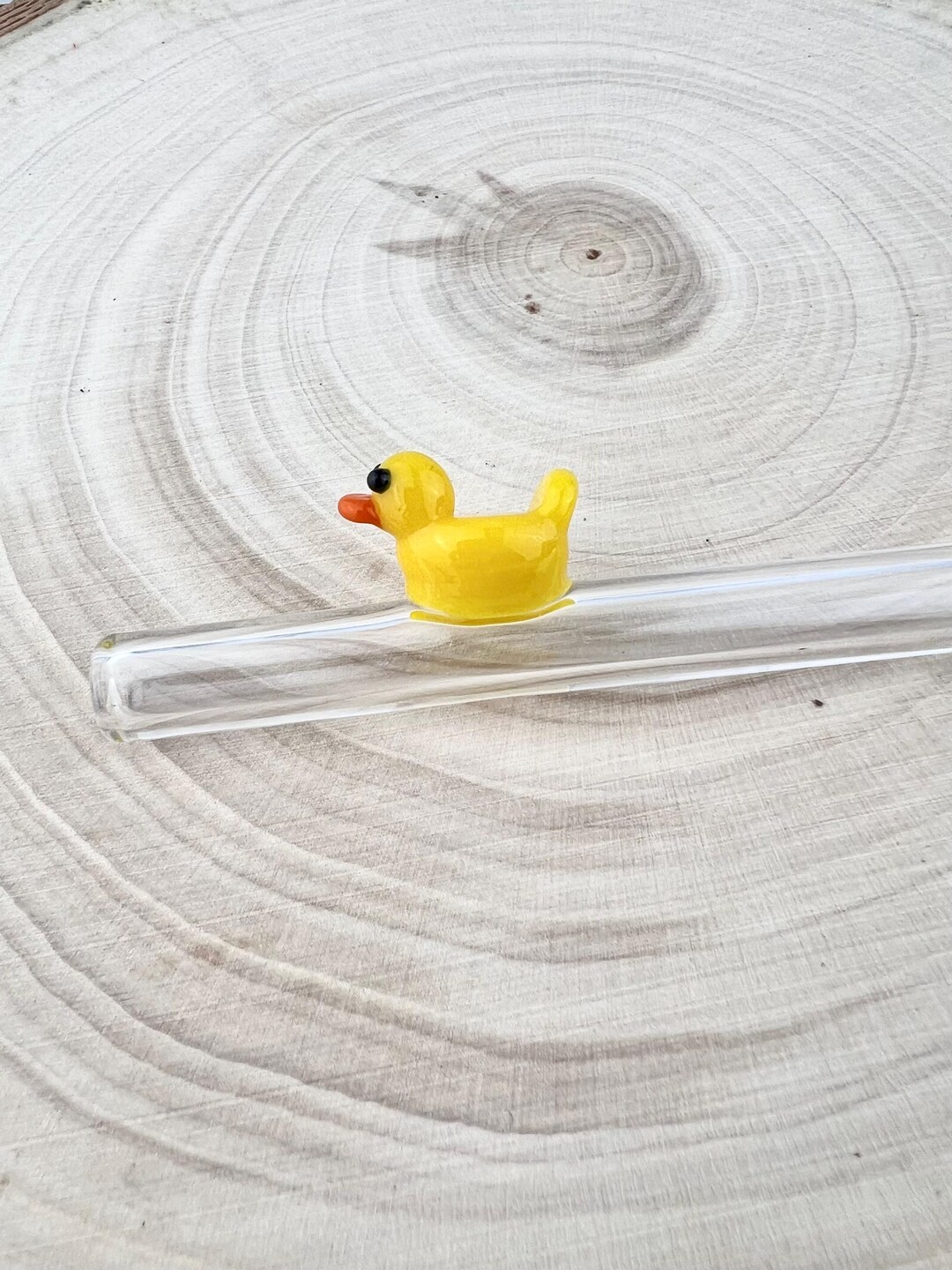 Rubber Duck GLASS STRAW - Reusable Straws | Glass Straws | Eco Friendly ...