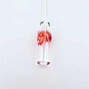 Double Mushroom GLASS STRAW - Boba Straws | Smoothie Straws | Thin ...