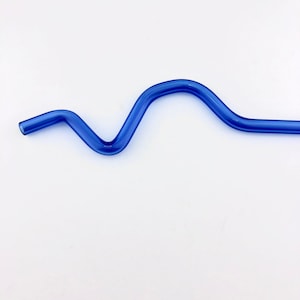 Light Blue Crazy GLASS STRAW - Reusable Straws | Bendy Straws | Crazy ...