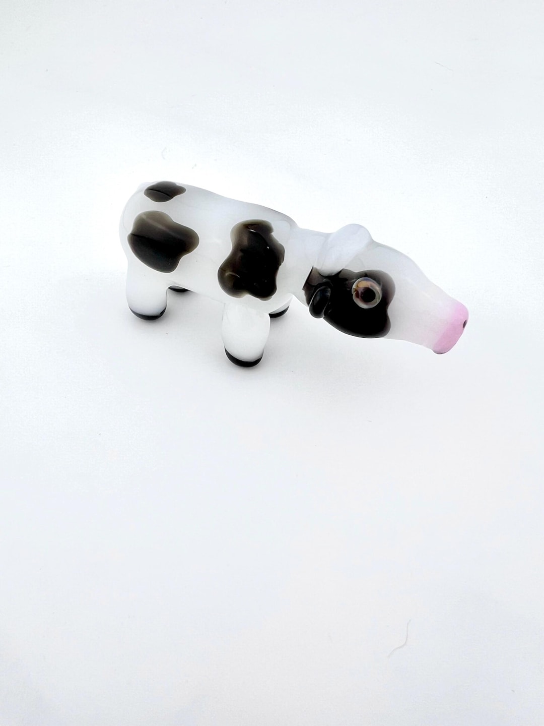 Miniature Glass Cow Sculpture - Custom Made to Order Cow Sculpture ...
